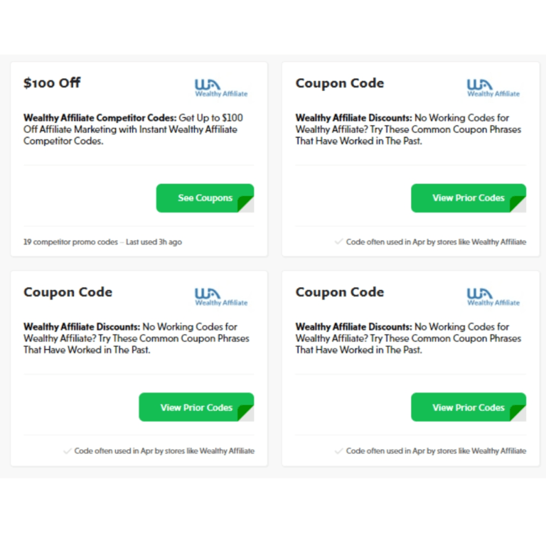 Wealthy Affiliate Coupons For Premium Memberships In 2025